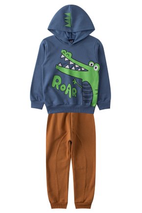 Conjunto Infantil Masculino Moletom Peluciado Roar - Good Boy