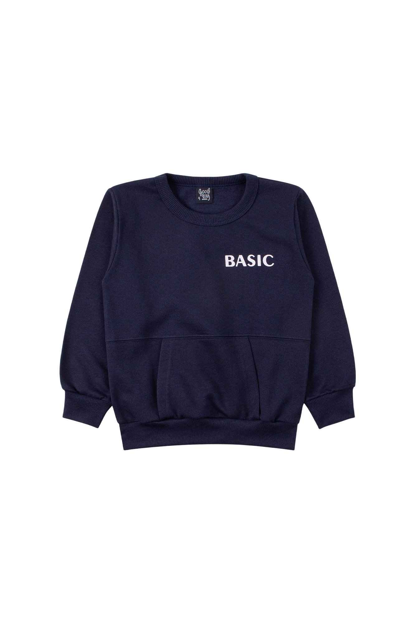 Conjunto Infantil Masculino Moletom Peluciado Basic - Good Boy / marinho