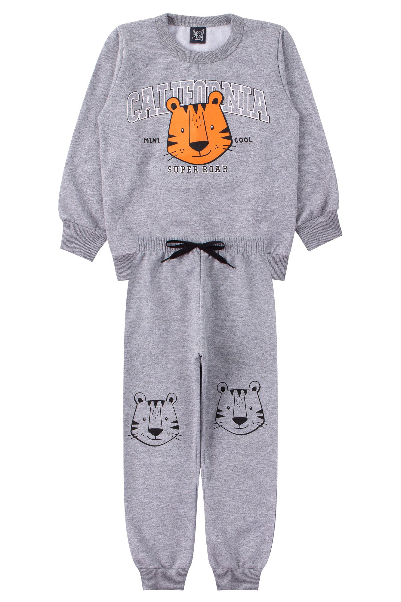 Conjunto Infantil Masculino Moletom Peluciado Super Roar - Good Boy ...