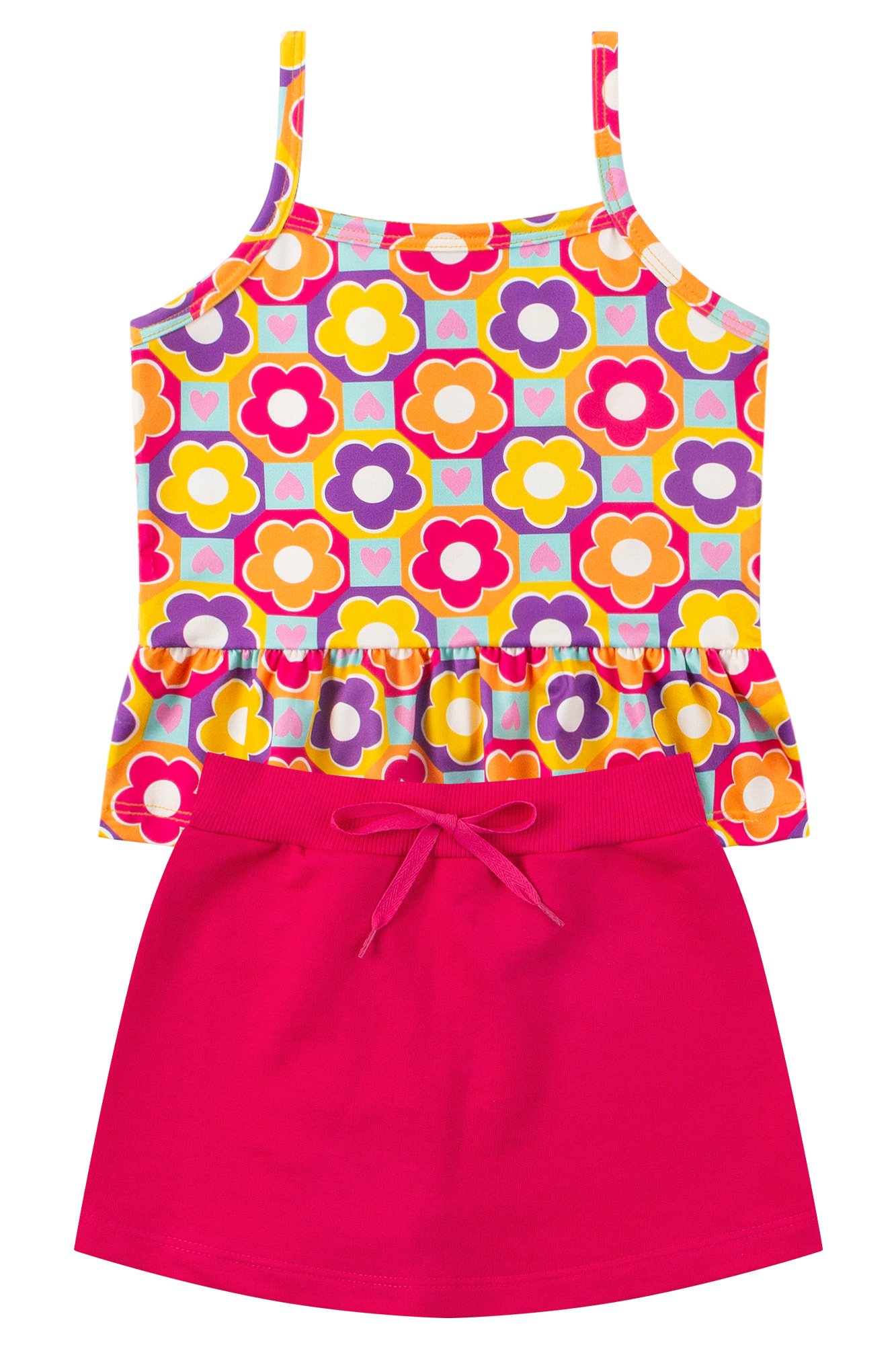 Conjunto Infantil Feminino Suplex Sublimado/Moletinho Alegre - Menina ...