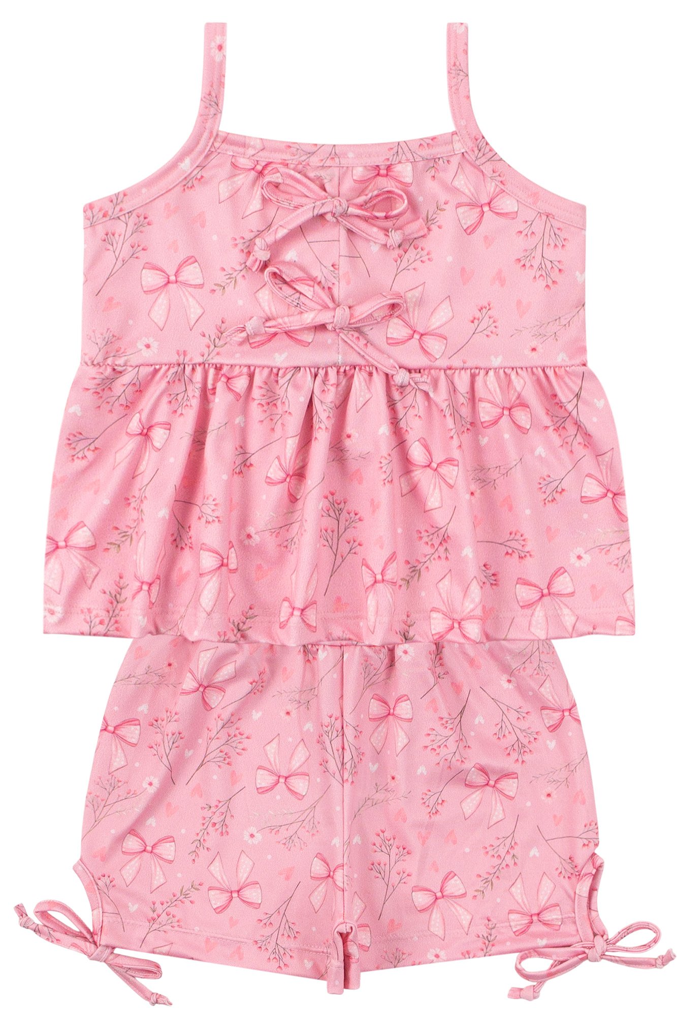 Conjunto Infantil Feminino Suplex Sublimado Charme - Menina Doce / rosa ...