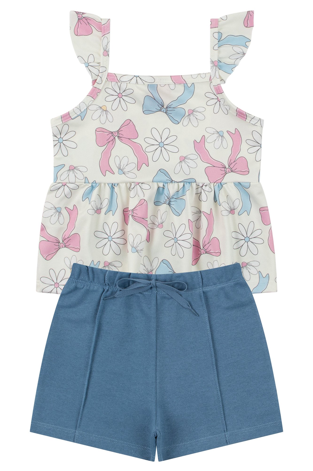 Conjunto Infantil Feminino Suplex Sublimado/Moletinho Charme - Menina ...