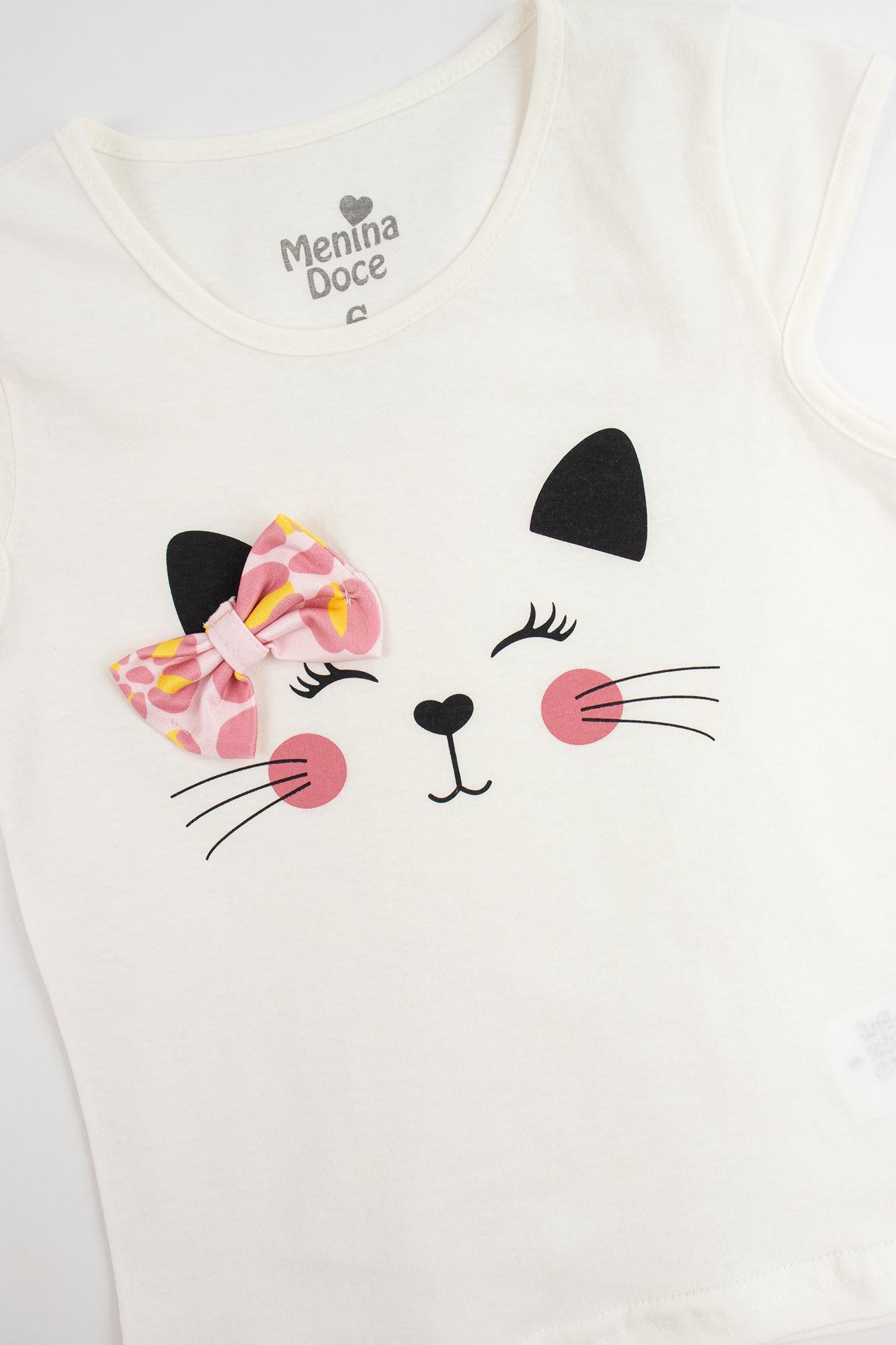 Conjunto Infantil Feminino Meia Malha/Suplex Sublimado Cat - Menina ...