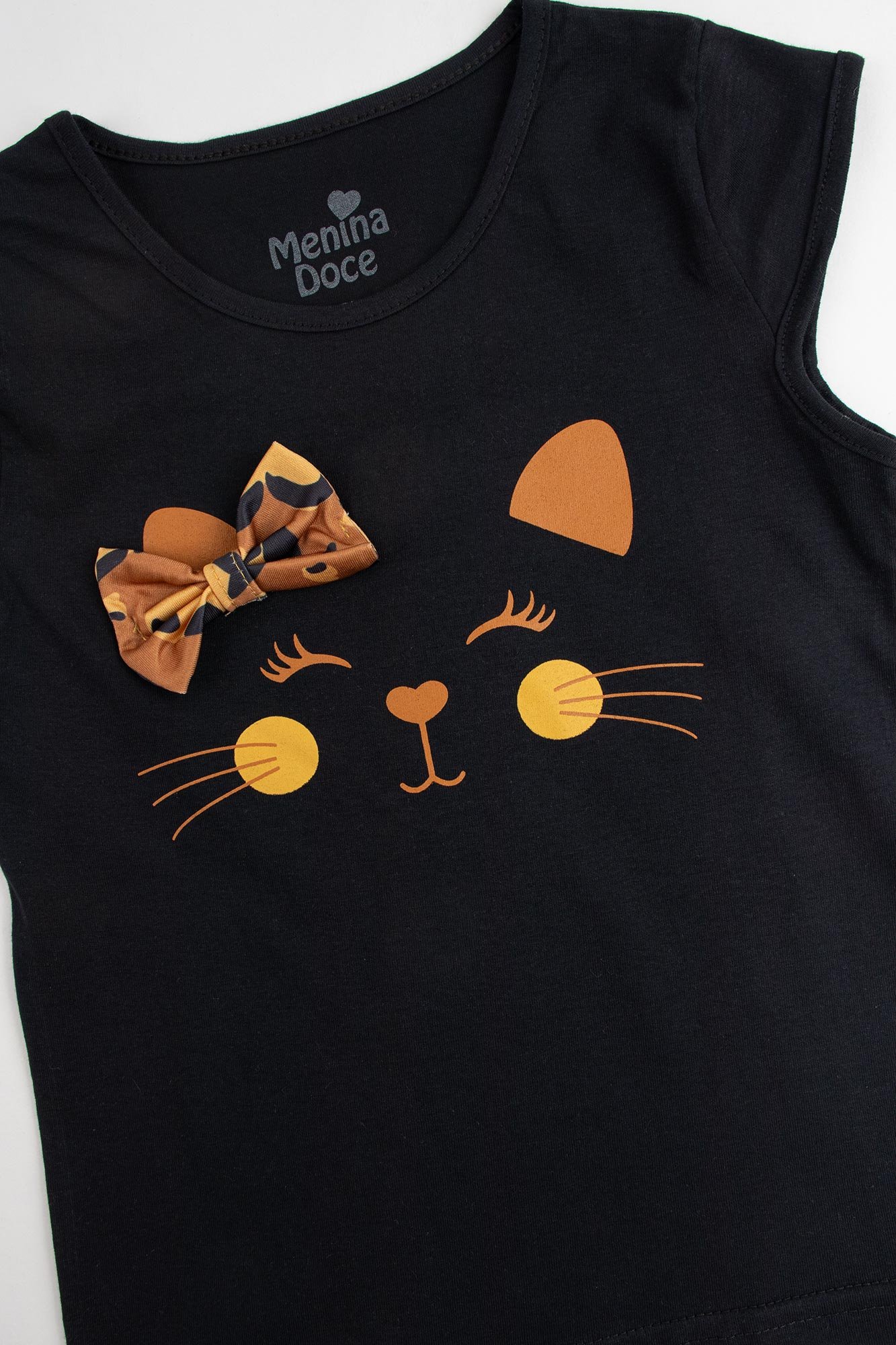 Conjunto Infantil Feminino Meia Malha/Suplex Sublimado Cat - Menina ...