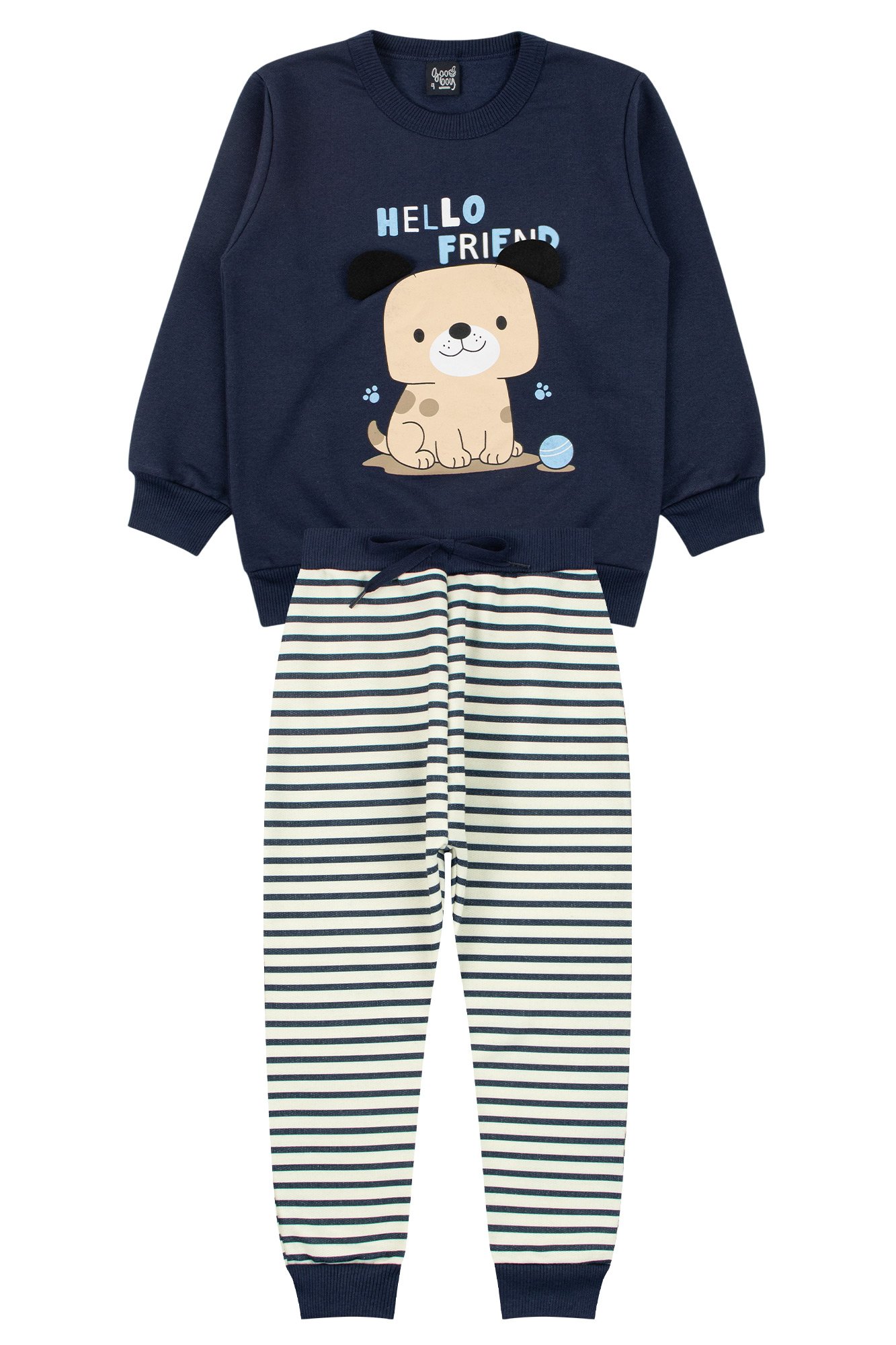 Conjunto Infantil Masculino Moletom Peluciado/Moletom Sublimado ...