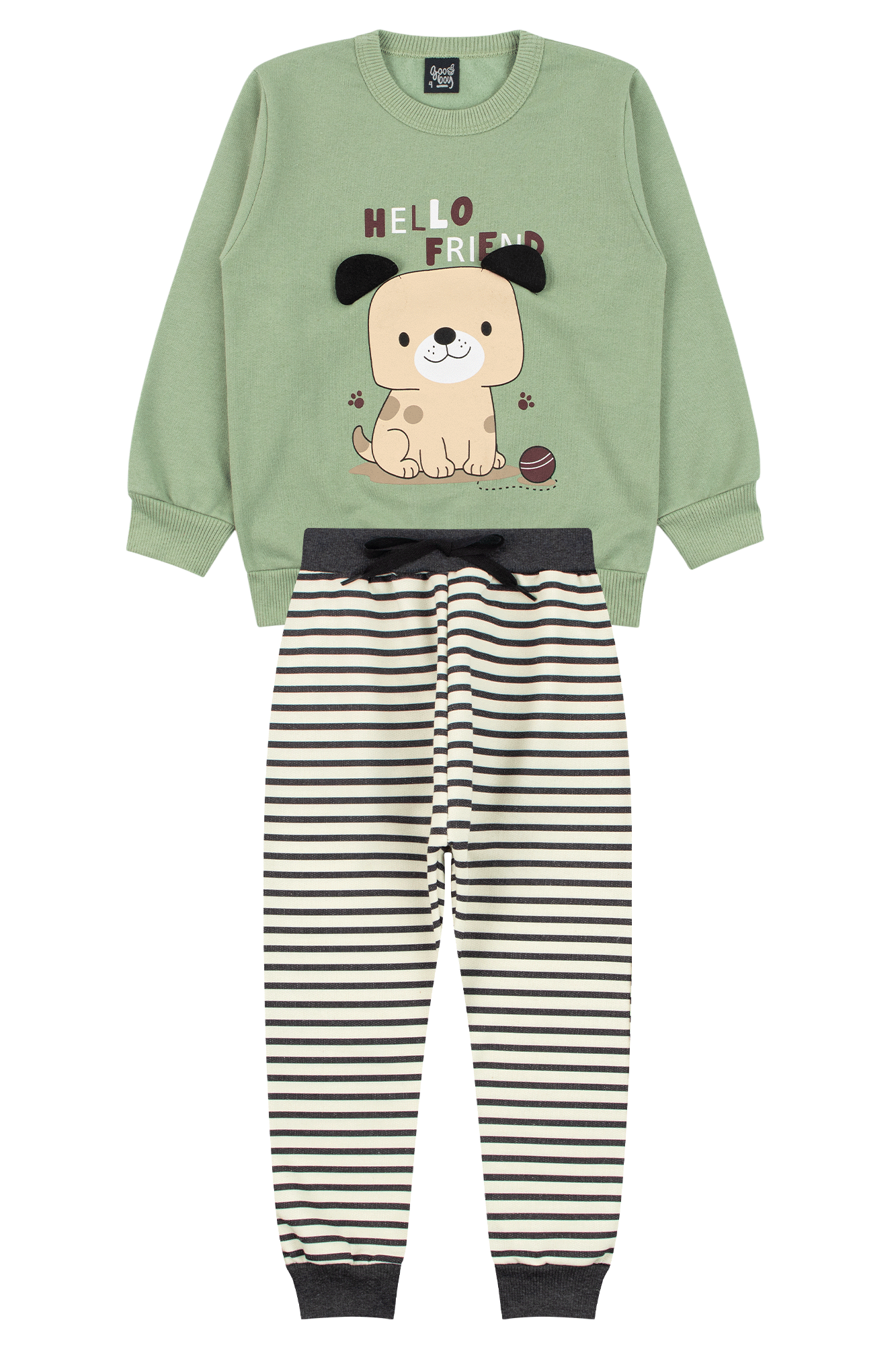 Conjunto Infantil Masculino Moletom Peluciado/Moletom Sublimado ...